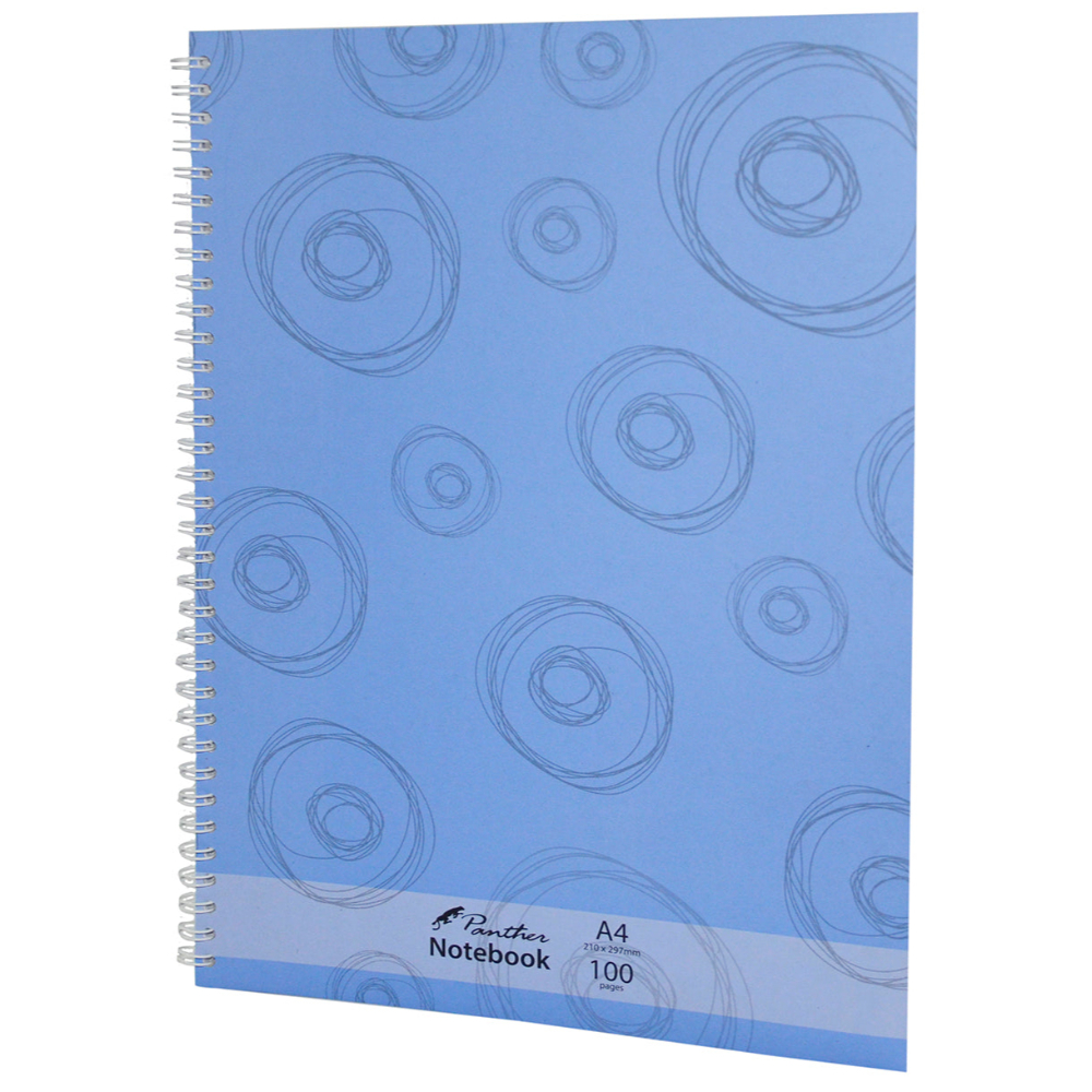 Blue Circle Notepad A4 Side Spiral - Panther