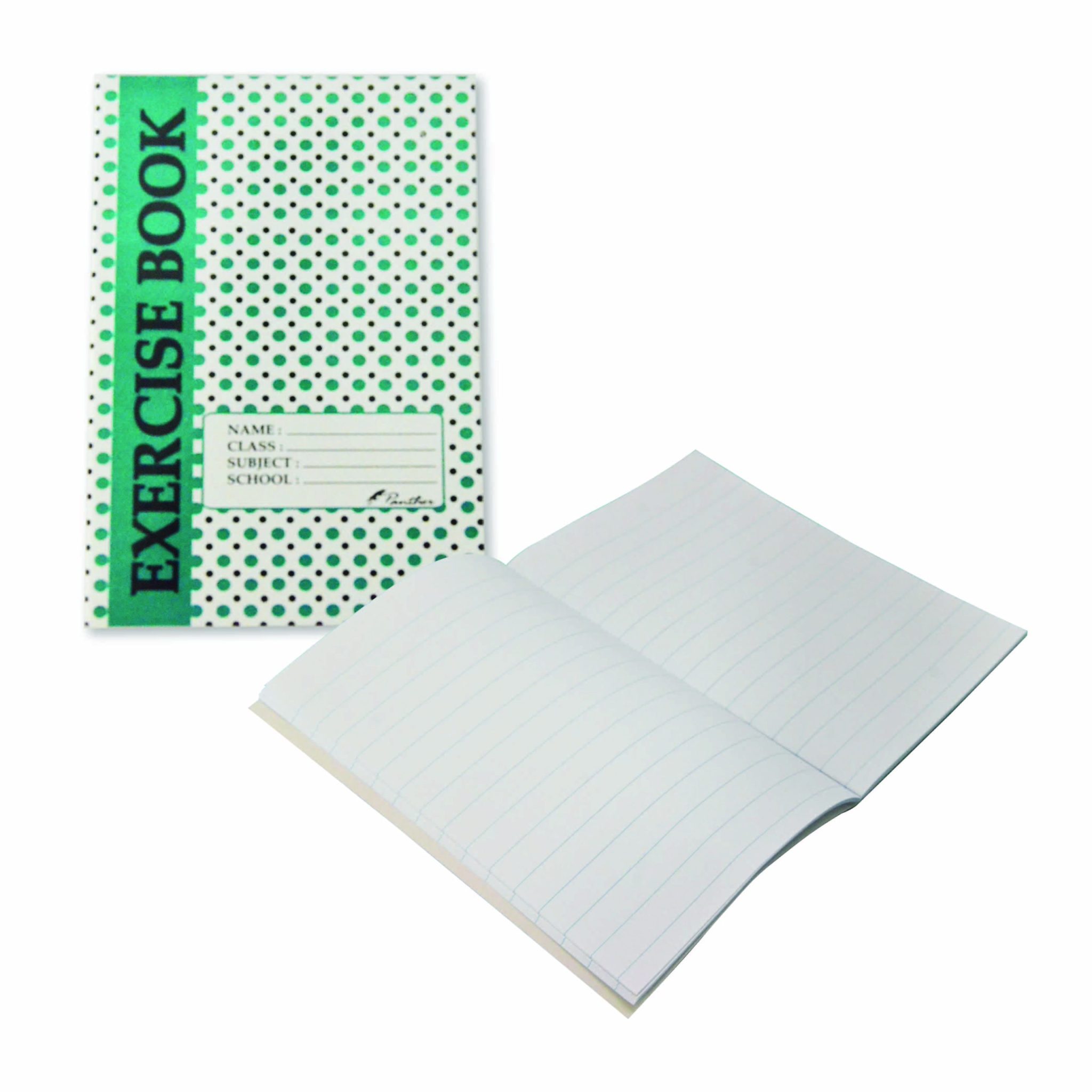 Exercise 80p single rule 1/2 inch book - Panther