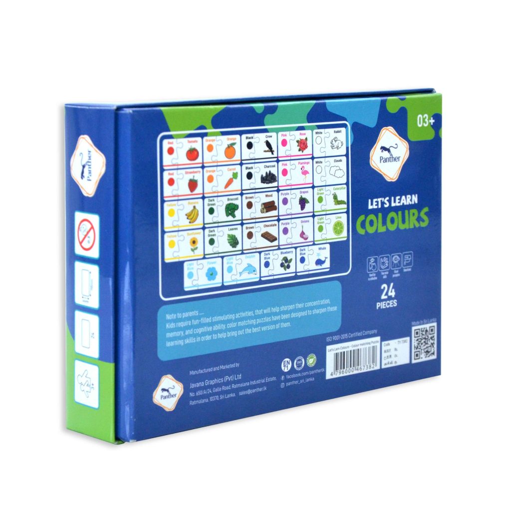 Lets Learn Colors - Color Matching Puzzle 24 puzzles - Panther