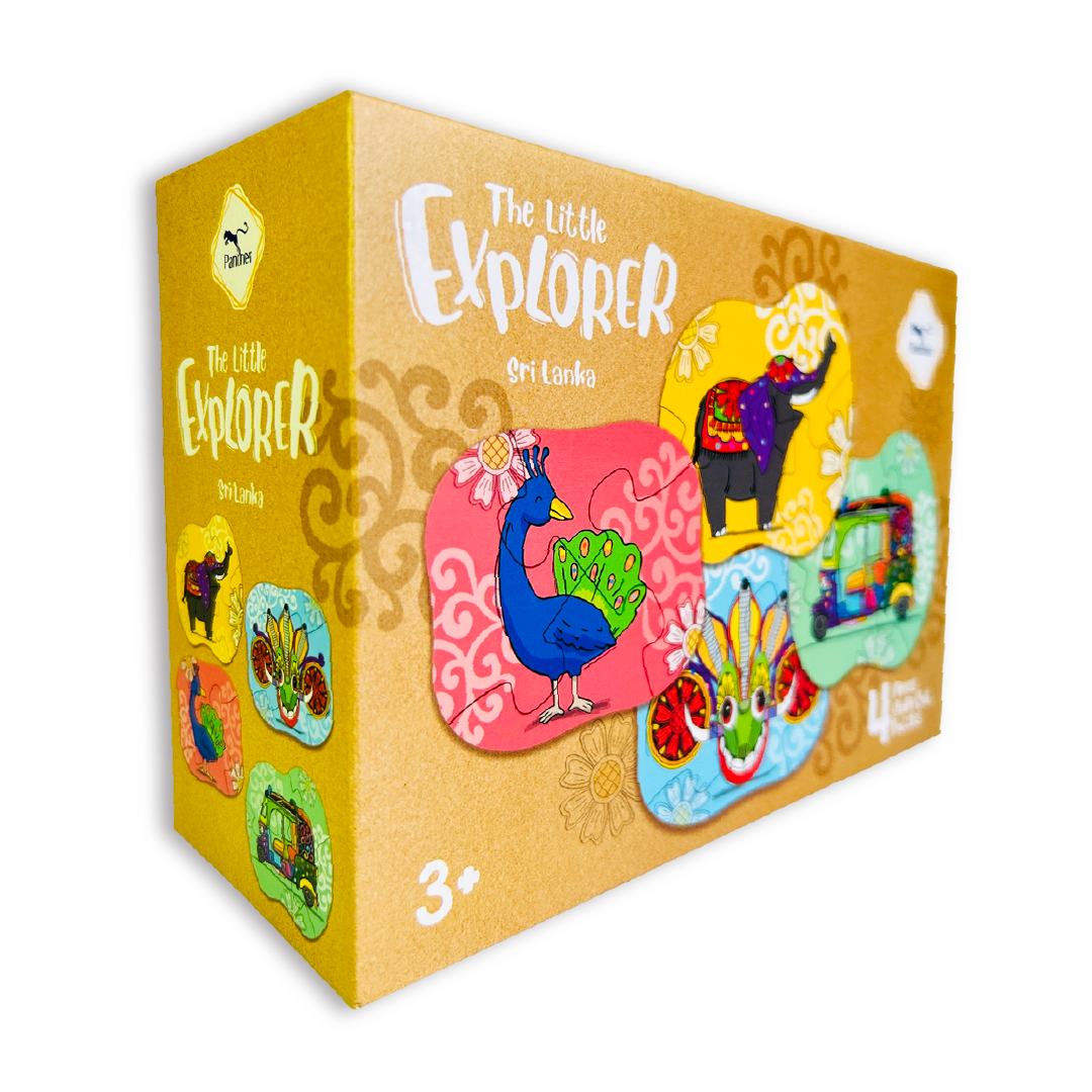 The Little Explorer Sri Lanka Shape Cut Puzzles - Panther
