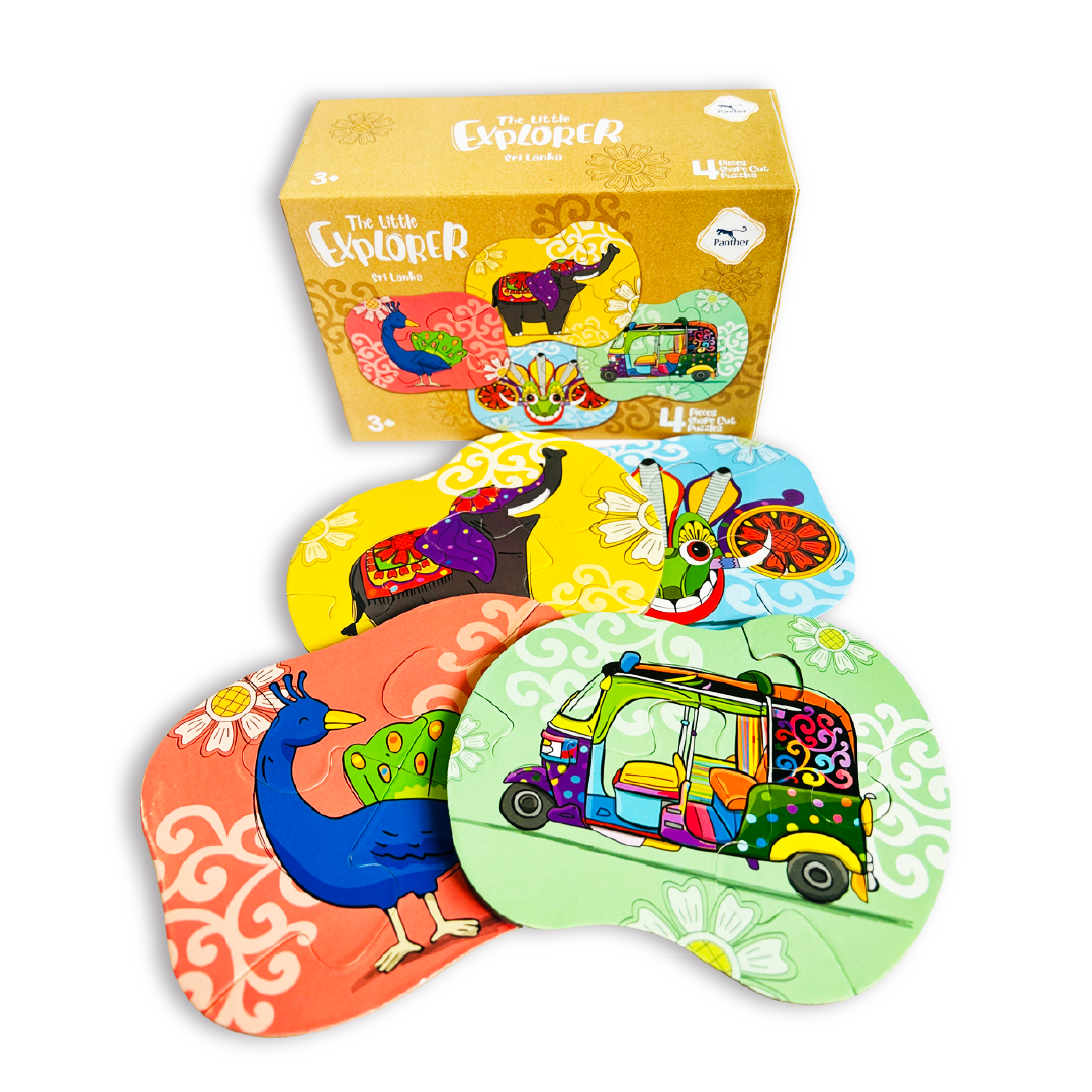 The Little Explorer Sri Lanka Shape Cut Puzzles - Panther