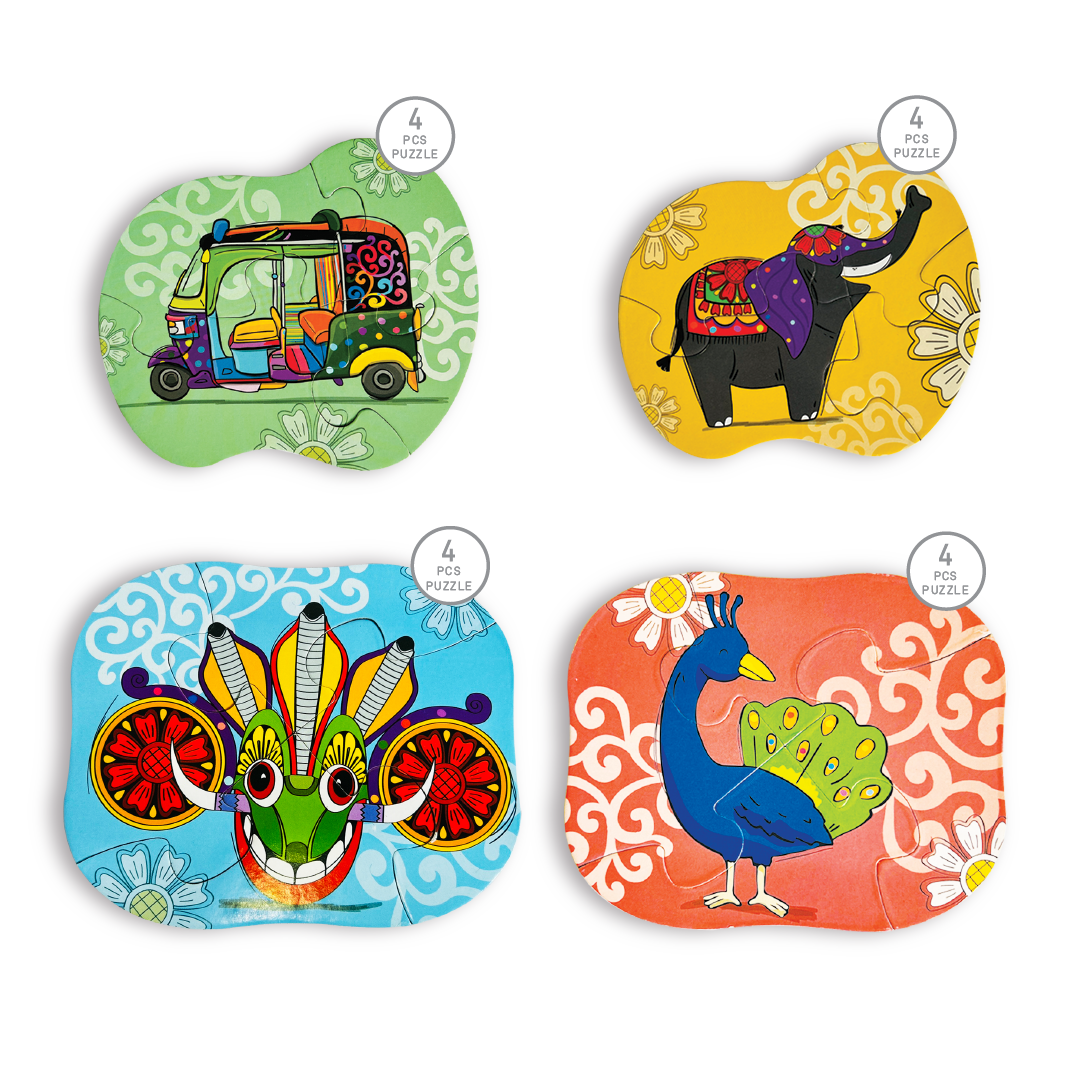 The Little Explorer Sri Lanka Shape Cut Puzzles - Panther